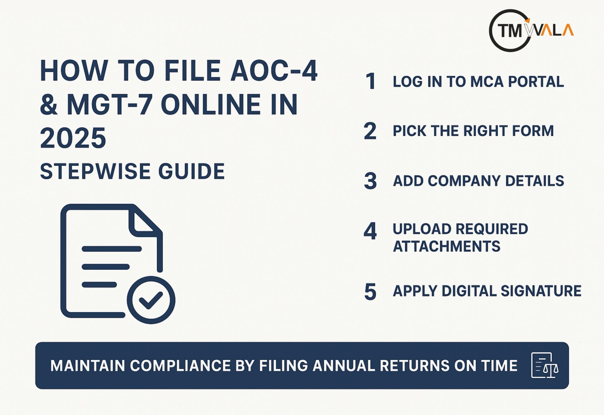 AOC-4 and MGT-7 Filing 2026 | Easy Online MCA Guide
